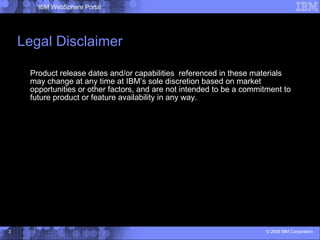 IBM WebSphere Portal 6.1 Preview - What's New | PPT