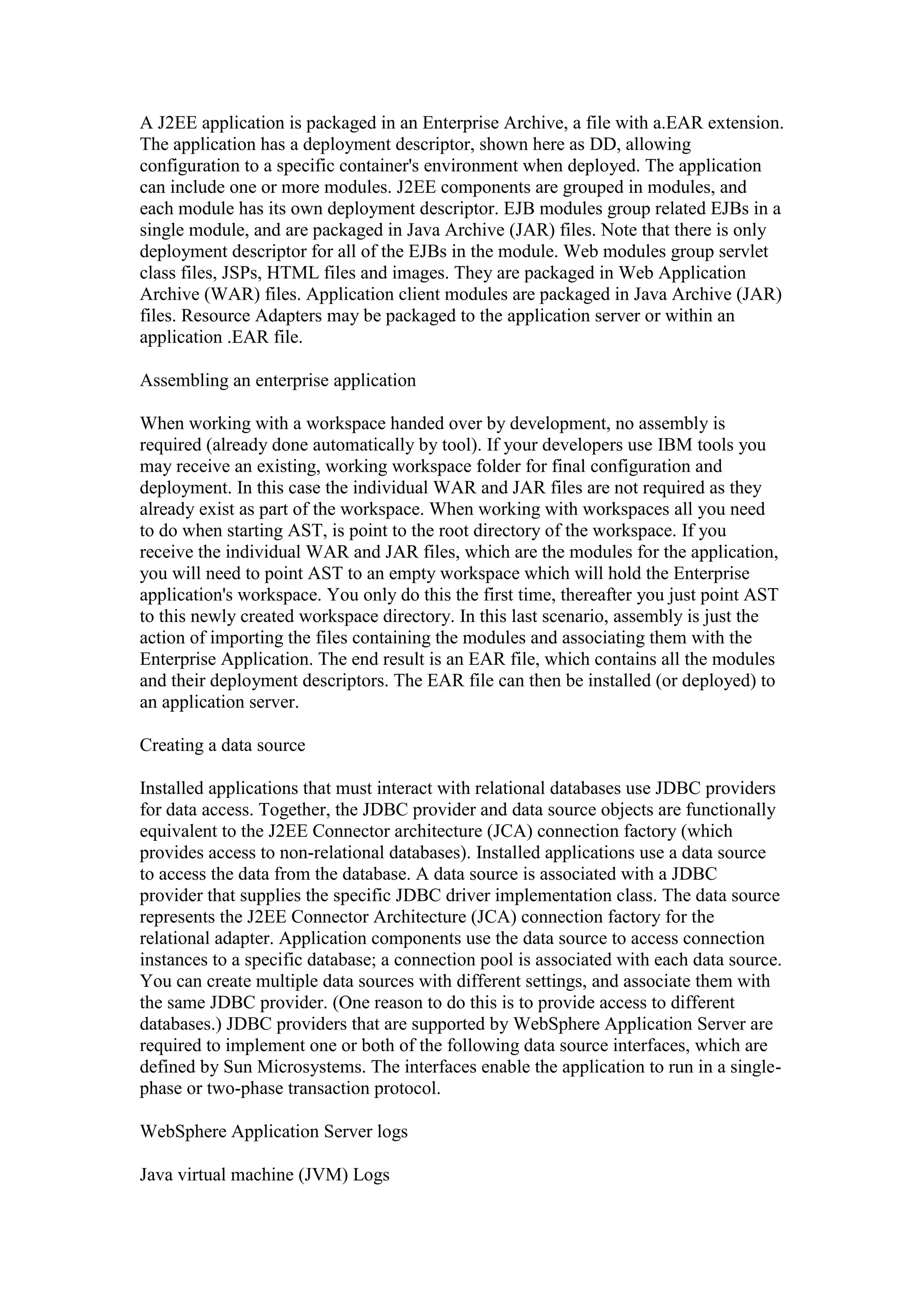 Web Sphere Application Server Features Docx
