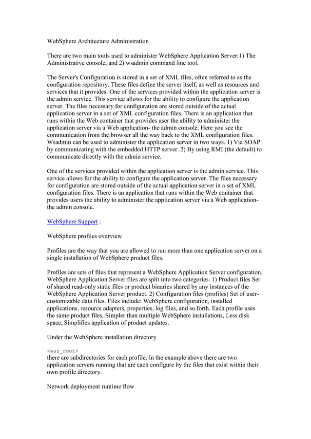Web Sphere Application Server Features Pdf