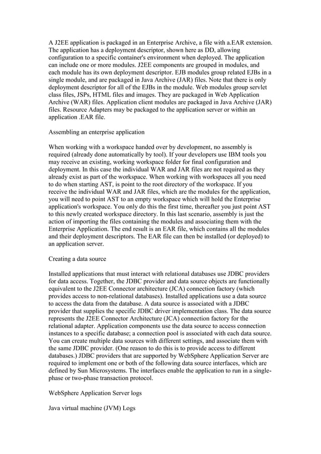 Web Sphere Application Server Features Pdf