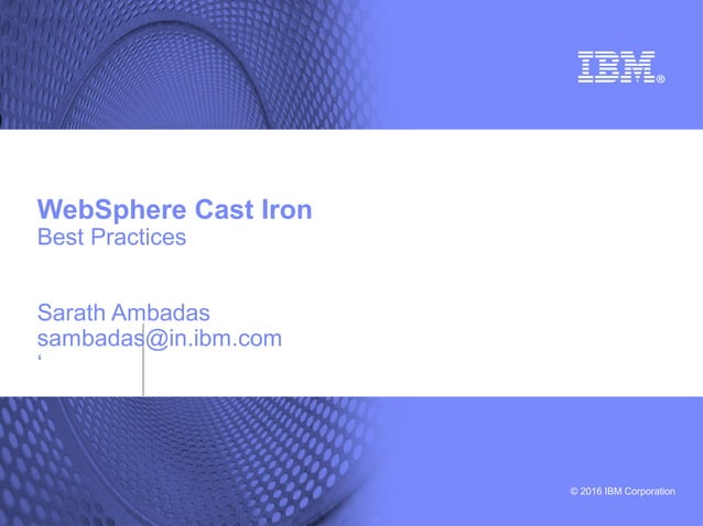 Cast Iron Cloud Integration Best Practices Ppt