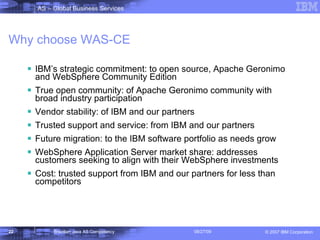 WebSphere Community Edition | PPT | Web Development | Internet