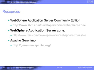 WebSphere Community Edition | PPT | Web Development | Internet
