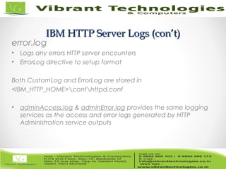 Websphere - Introduction to logs and configuration | PPT