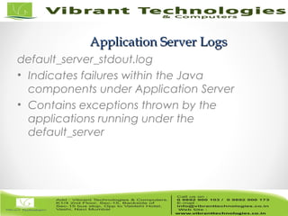 Websphere - Introduction to logs and configuration | PPT