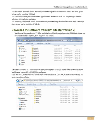 WebSphere Message Broker installation guide | PDF