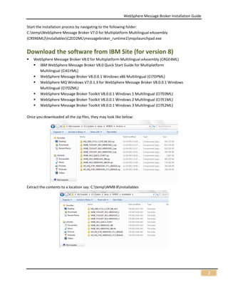 WebSphere Message Broker installation guide | PDF