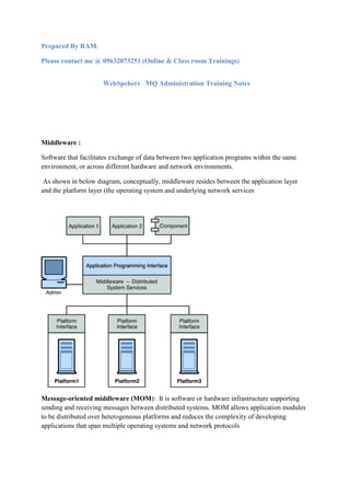 WebSphere MQ Administration Training Notes | PDF