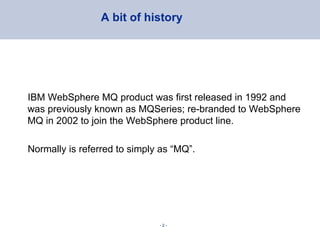 WebSphere MQ introduction | PPT