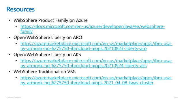 IBM WebSphere Family on Azure | PPT
