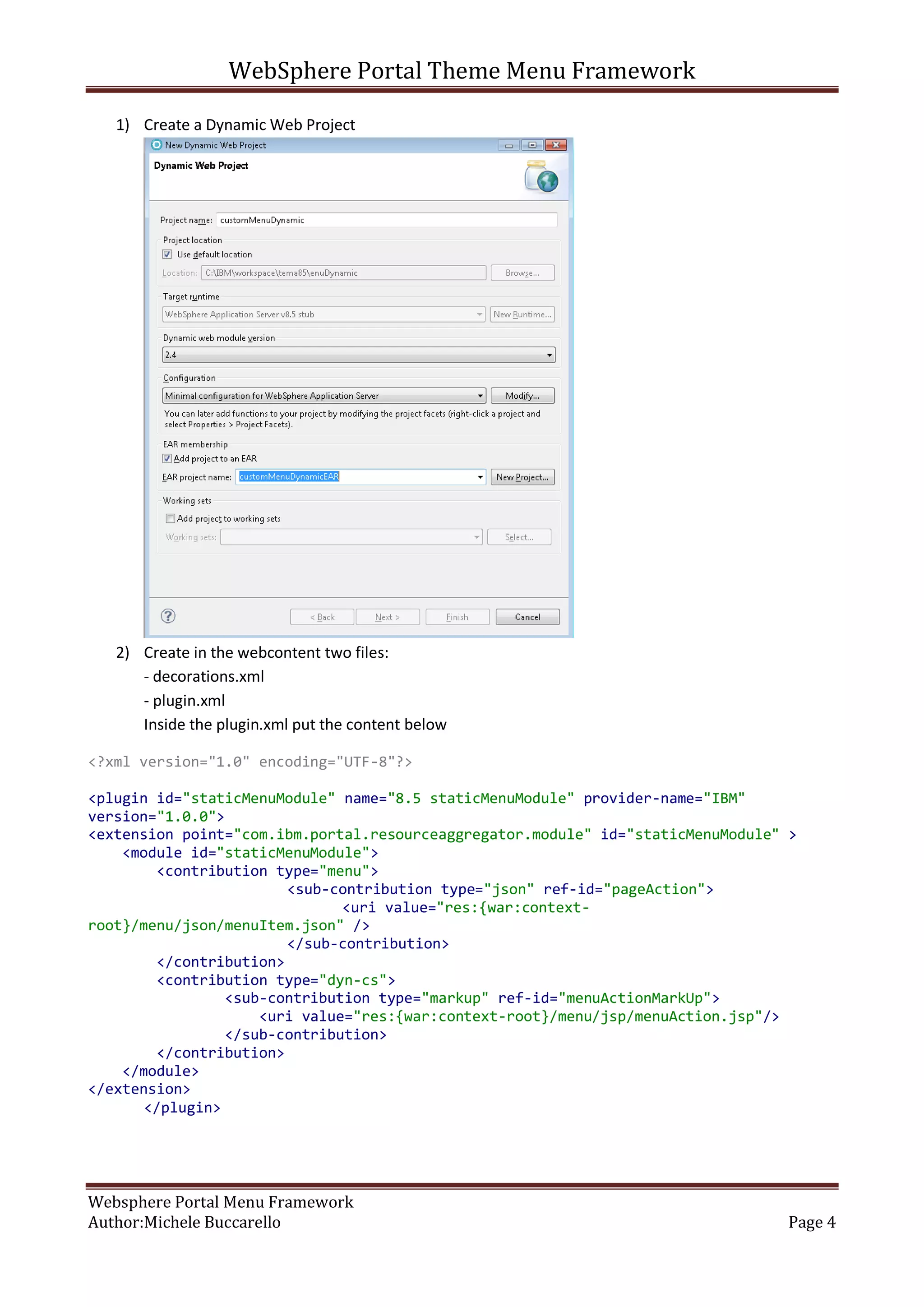 Websphere portal theme menu framework | PDF