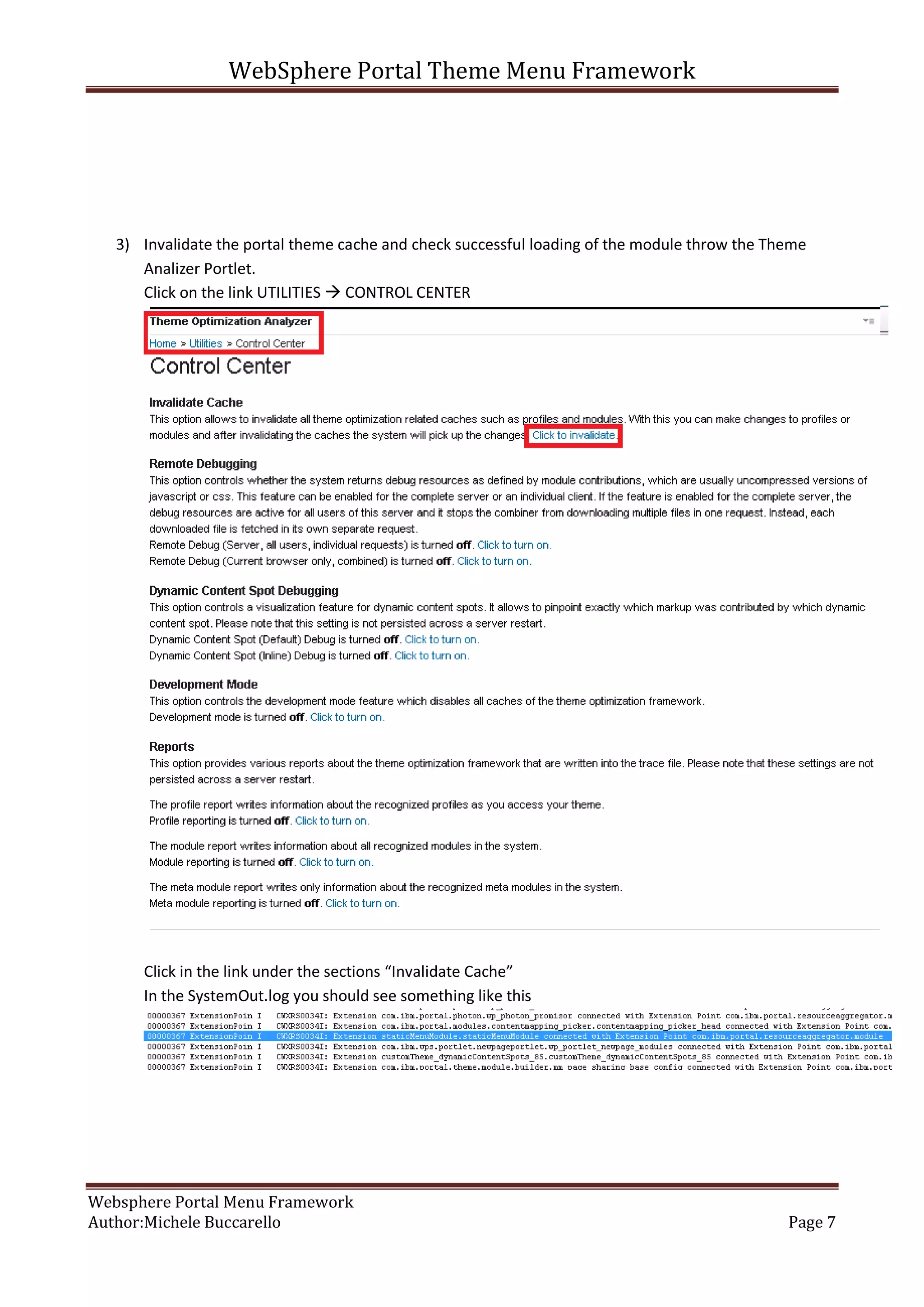 Websphere portal theme menu framework | PDF