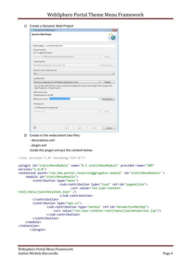 Websphere portal theme menu framework | PDF
