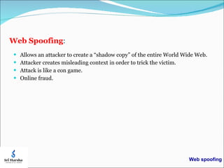 Web spoofing | PPT