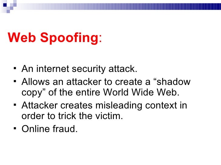 Web spoofing (1)