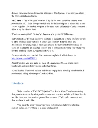 Webs Review And Tutorial | PDF