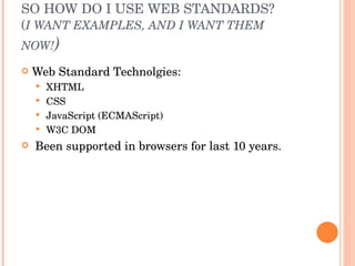 Web Standards | PPT