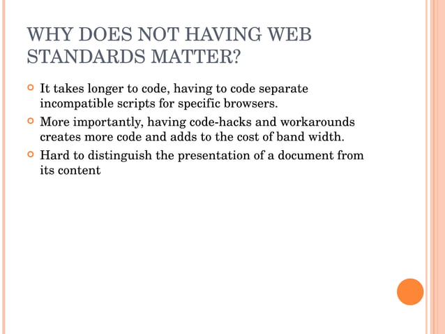Web Standards | PPT
