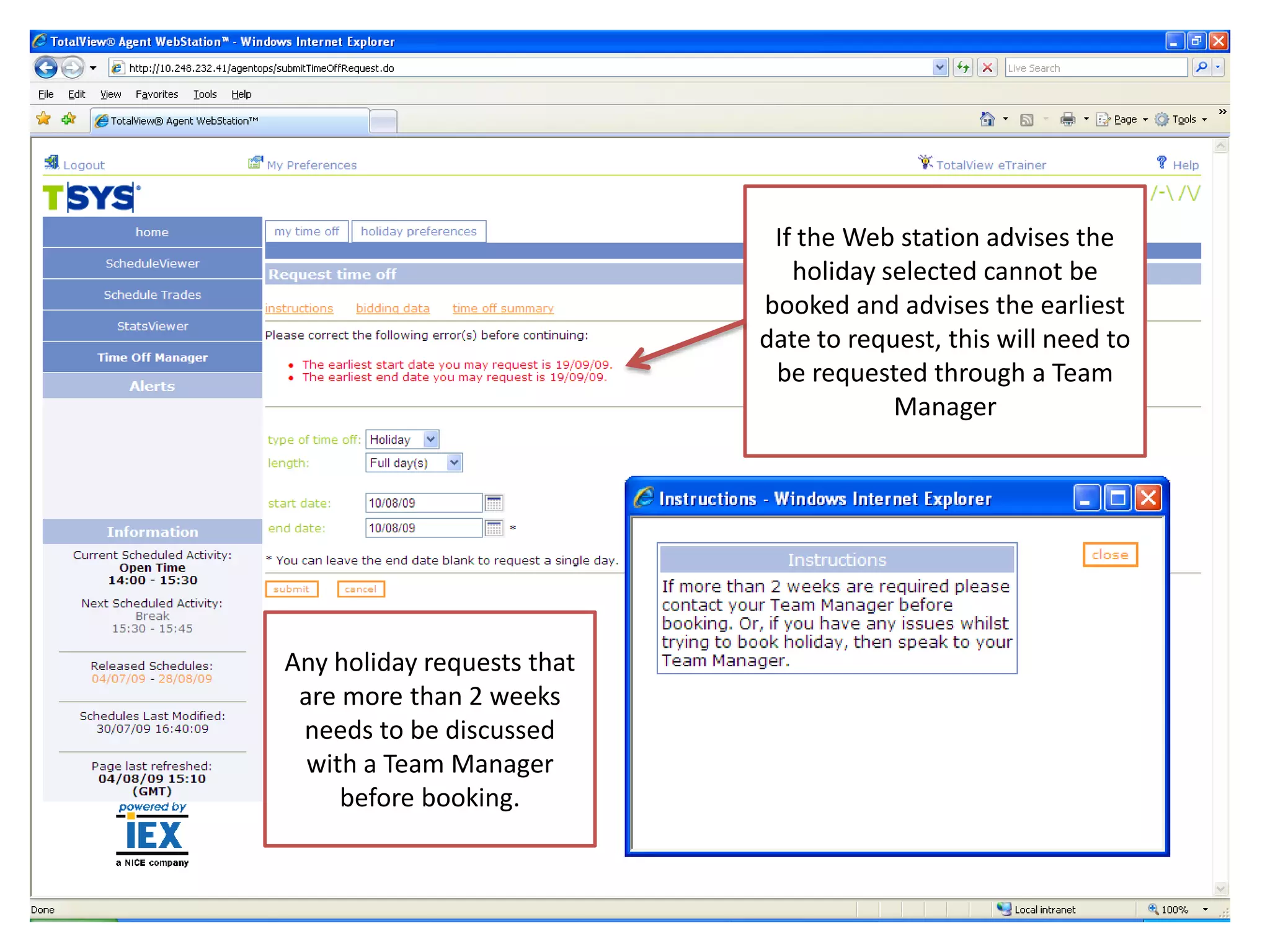 Webstation holiday process. | PPT