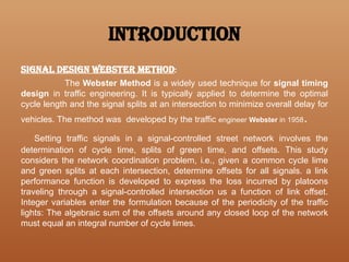webster method of traffic signal design.pptx