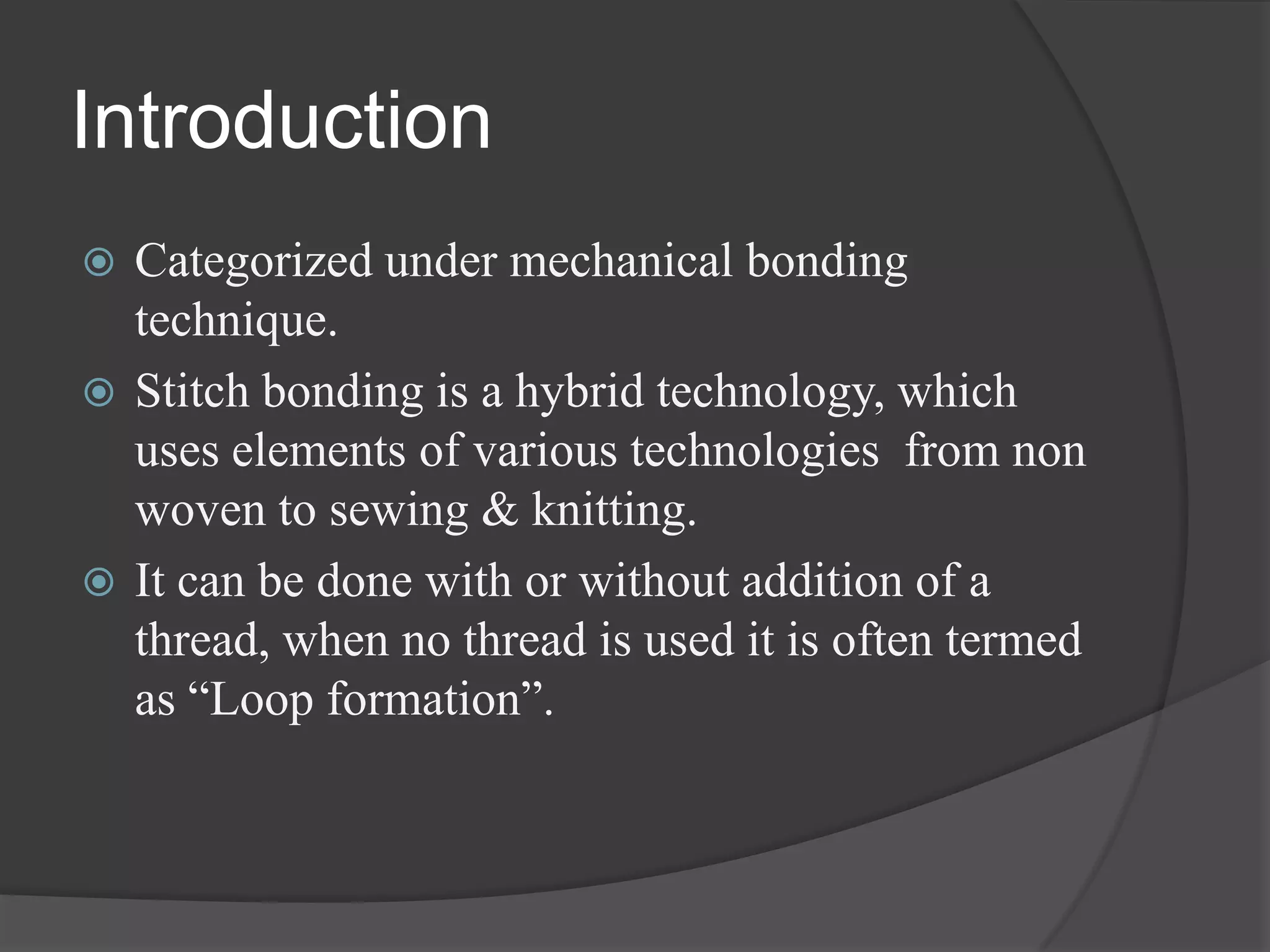 Web stitching & stitch bonding warp knitt | PPTX