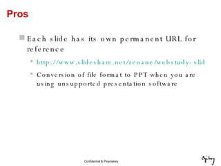 Webstudy Slideshare Zeoane | PPT