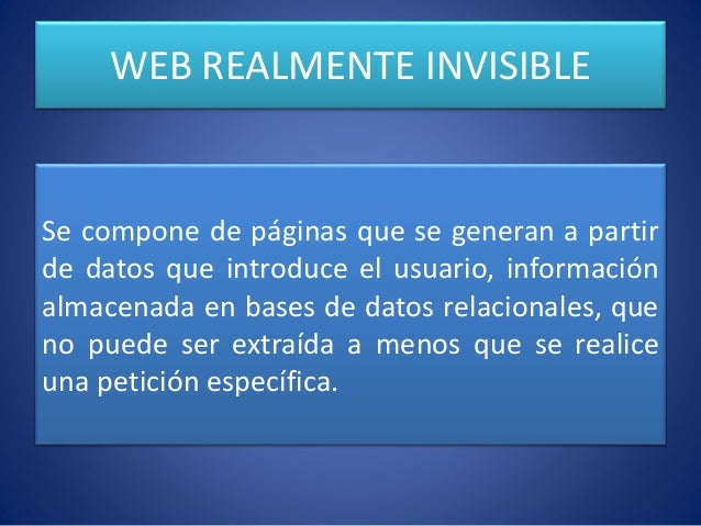 Encontrando tesoros en la red