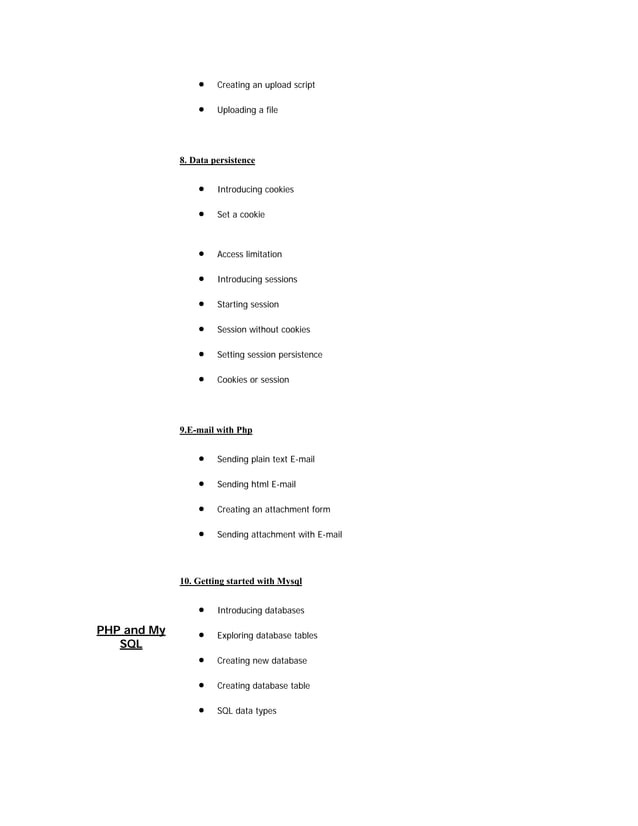 Web Development syllabus | PDF | Web Design and HTML | Internet