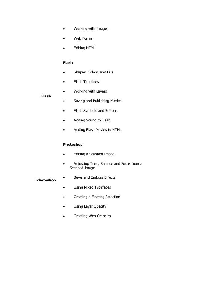 Web Development Syllabus