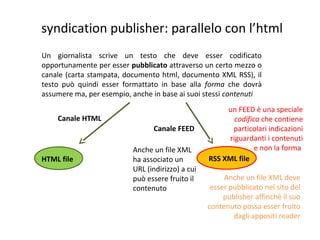 Web syndication | PPT | Web Design and HTML | Internet