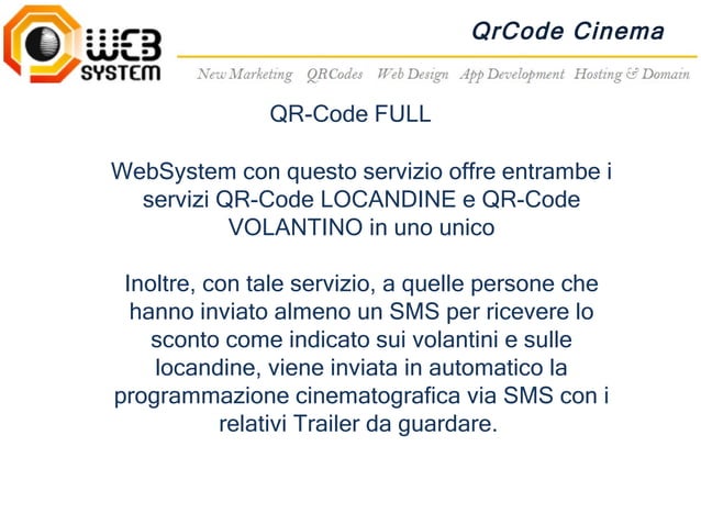 Qrcode CINEMA - Web System | PPT