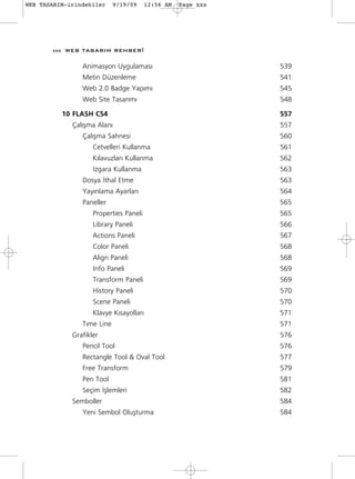 Web Tasarim Icindekiler | PDF
