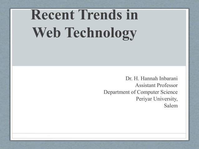 Webtech | PPT