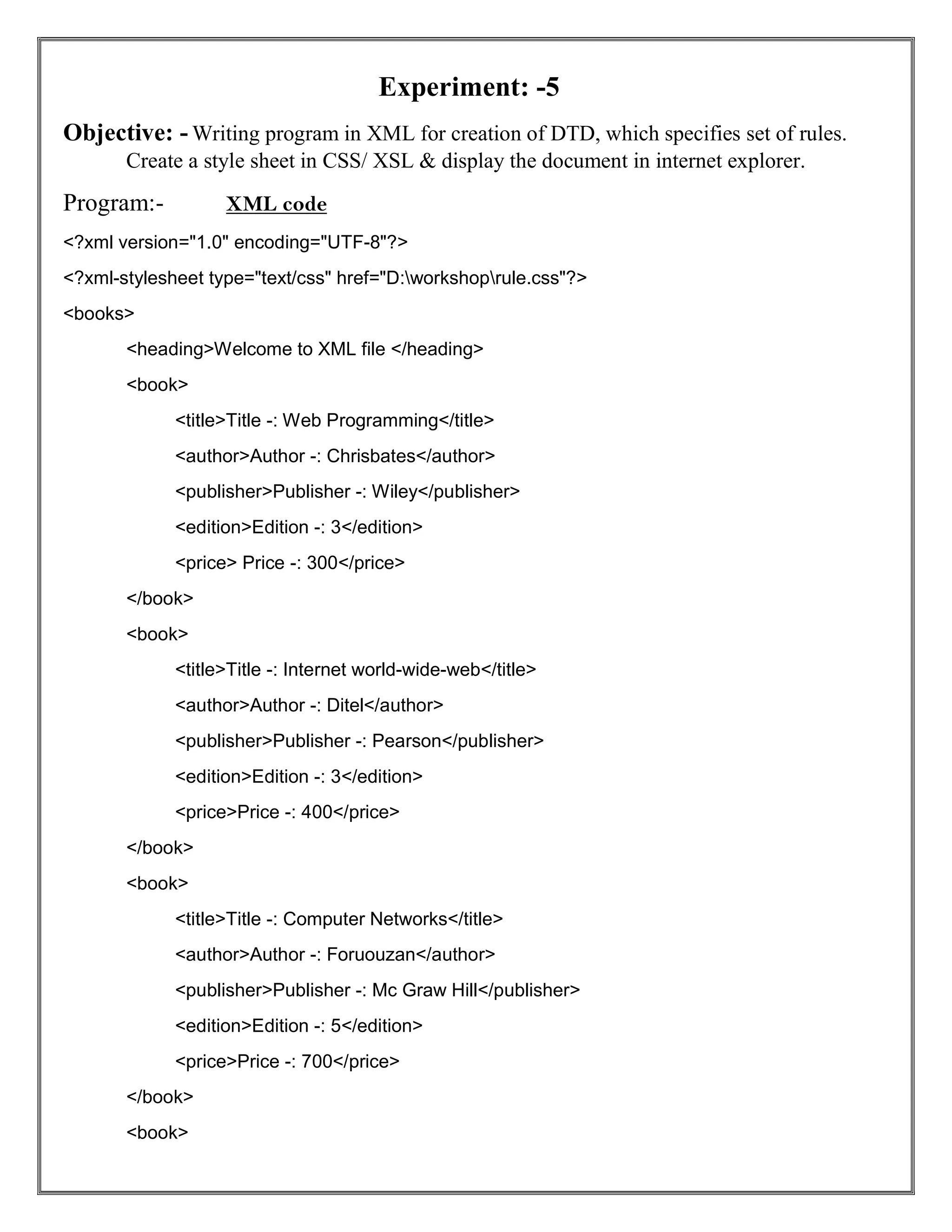 Web Technology Lab files with practical | PDF