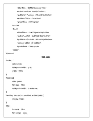 Web Technology Lab files with practical | PDF