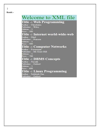 Web Technology Lab files with practical | PDF