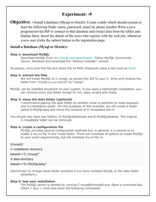 Web Technology Lab files with practical | PDF