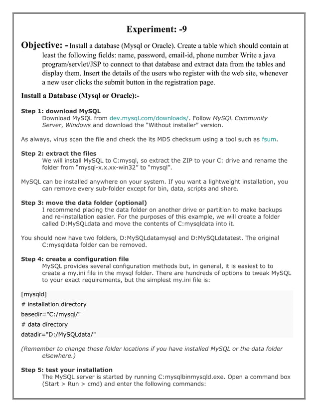 Web Technology Lab files with practical | PDF