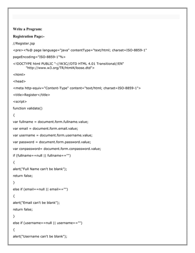 Web Technology Lab files with practical | PDF