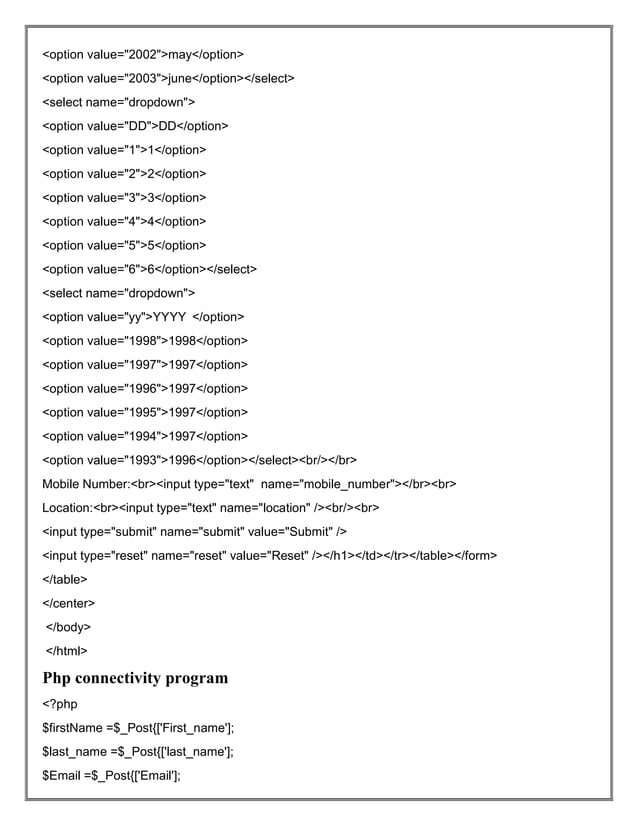 Web Technology Lab files with practical | PDF