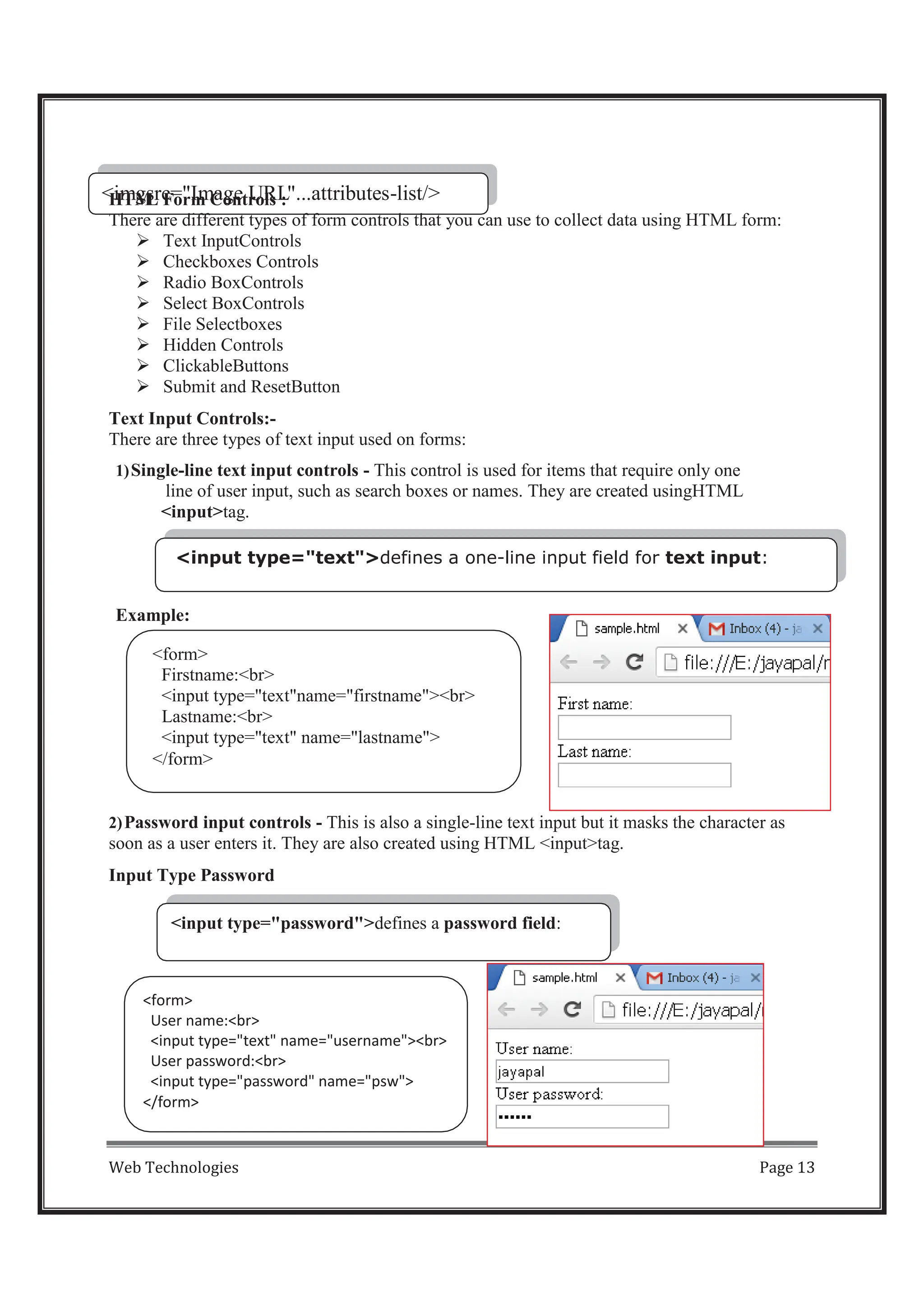 Web Technologies for website and portfolio and project website | PDF