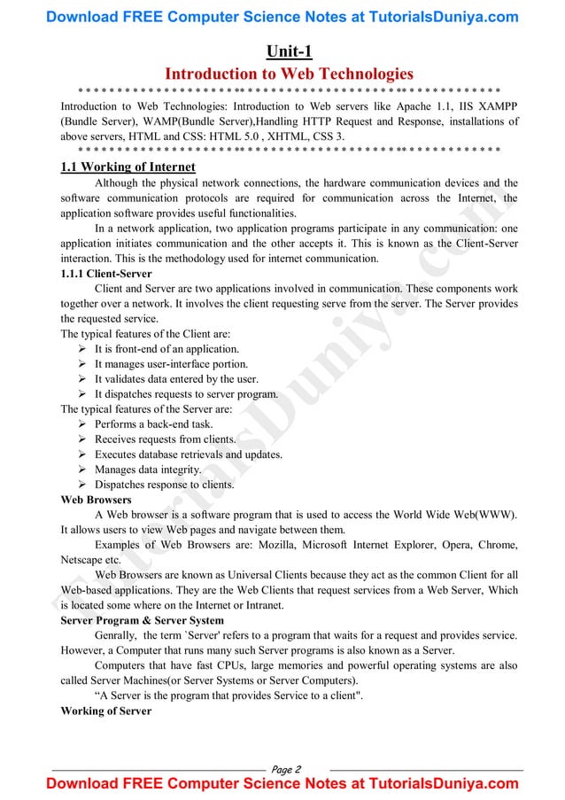 Web Technologies Notes - TutorialsDuniya.pdf