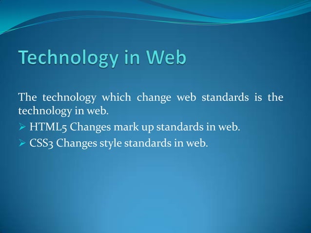 Web technology | PPT