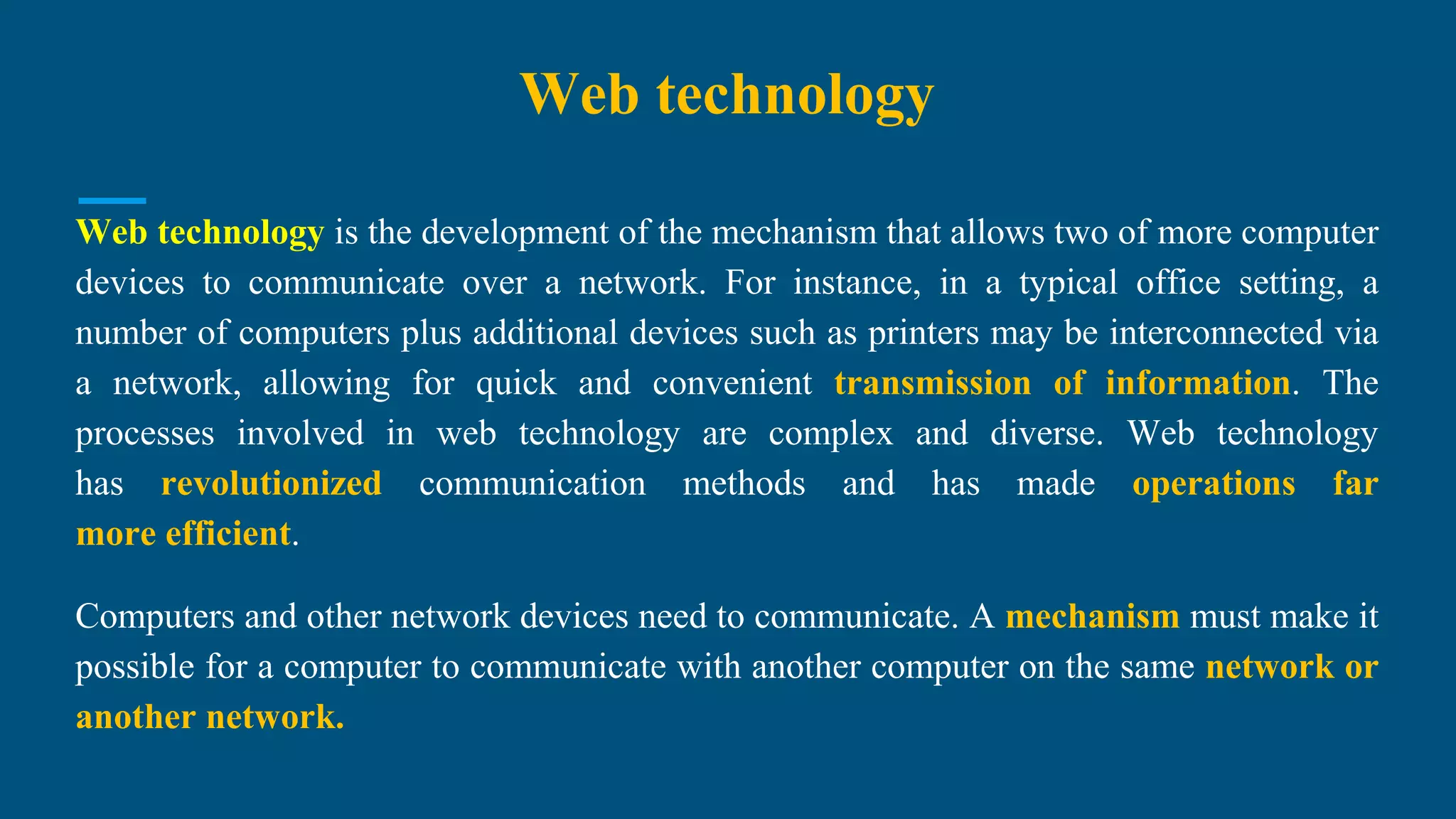 History of Web Technology | PPTX