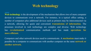 History of Web Technology | PPTX