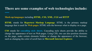 History of Web Technology | PPT