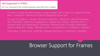 Frames and its components | PPT