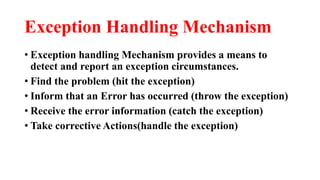 exception handling | PPT