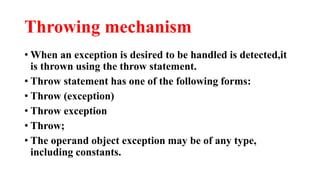 exception handling | PPT