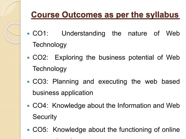 Web technology and e commerce ppt | PPTX